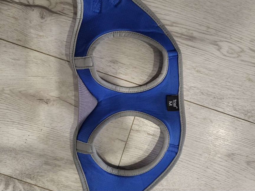 Мягкая шлейка-жилетка нейлоновая синяя М Triol