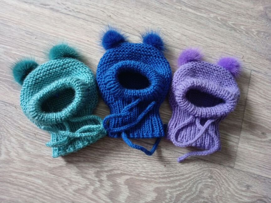 Вязаные шапочки для собак