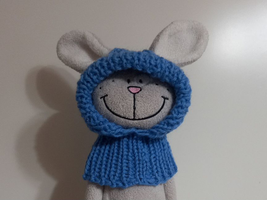 Шапочка для маленькой собачки вязаная ручная раб