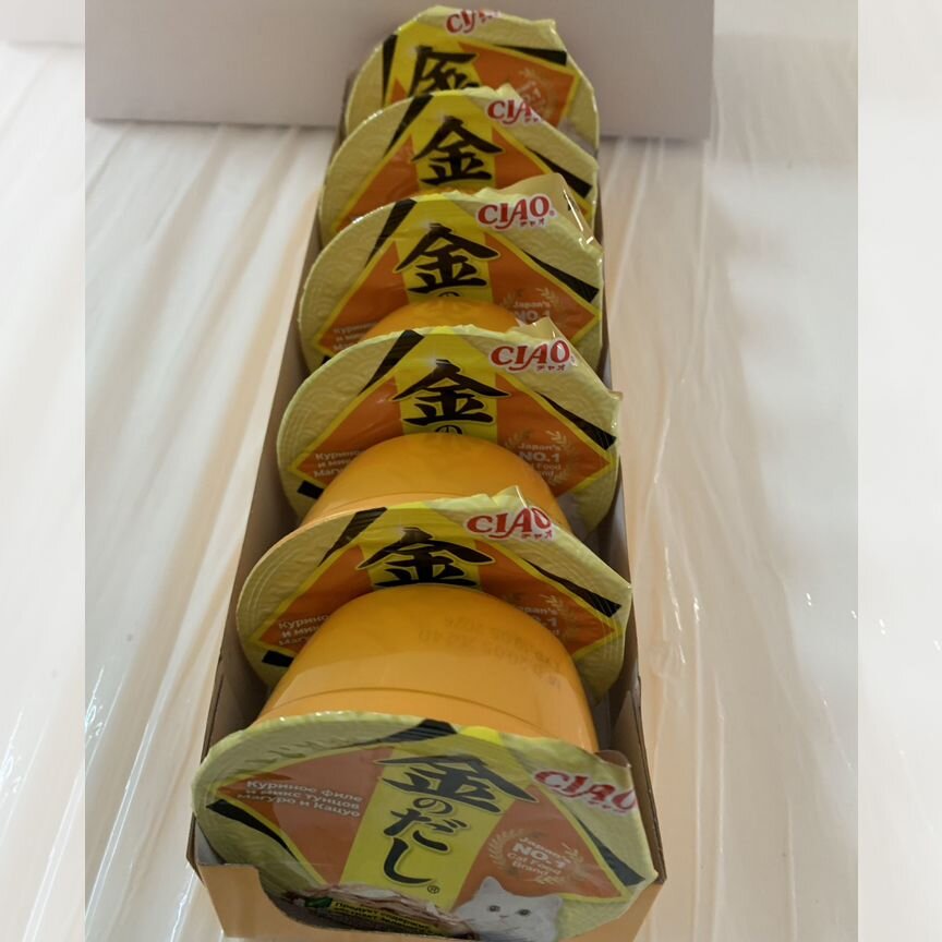 Inaba консервы кошкам кур. филе/микс тунцов 6штук