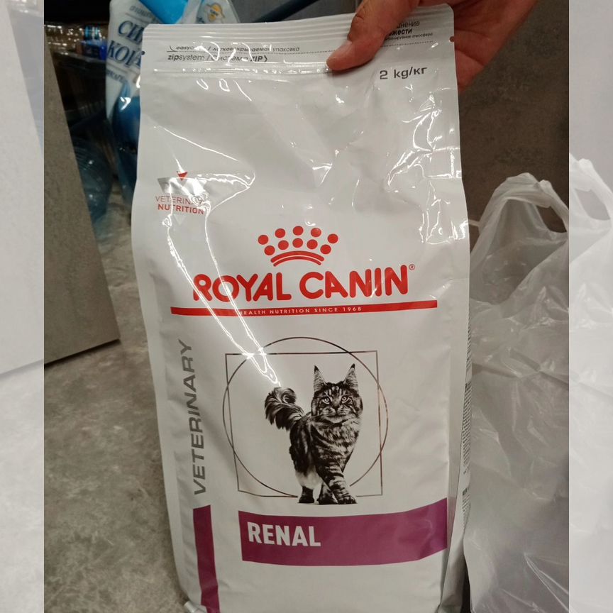 Корм для котов Royal Canin Renal, 2 кг, невскрытый