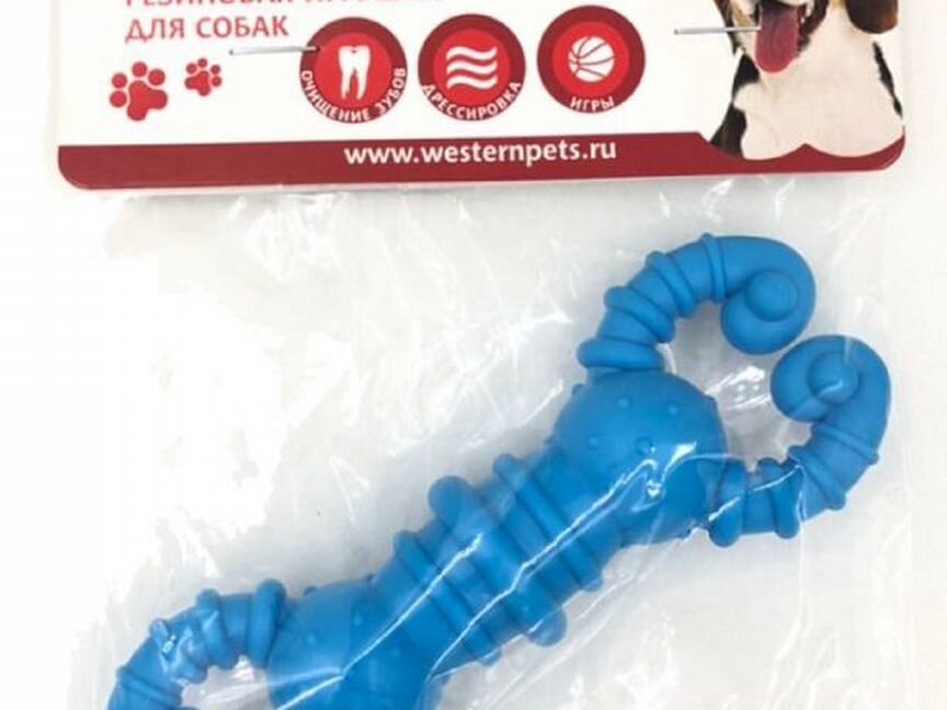 Игрушка Buddy резиновая "гантель-крабы" 11,5 см С0