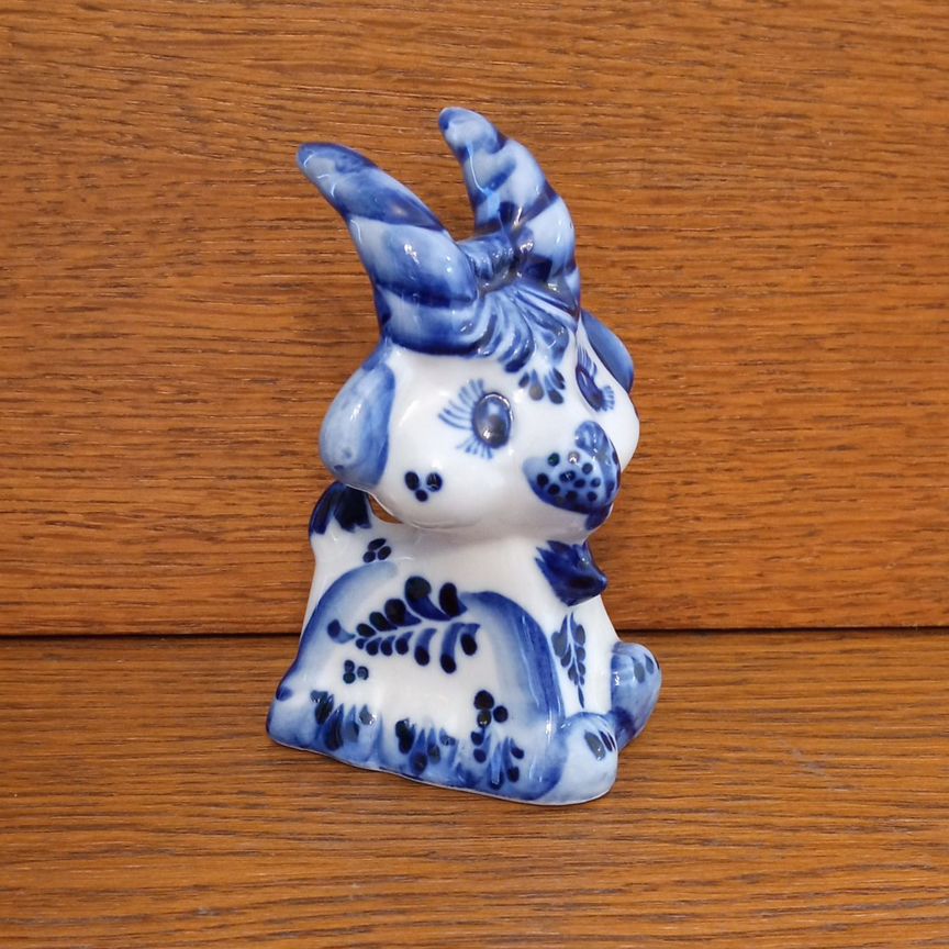 Фигурка Гжель 11*7см новая подарок статуэтка