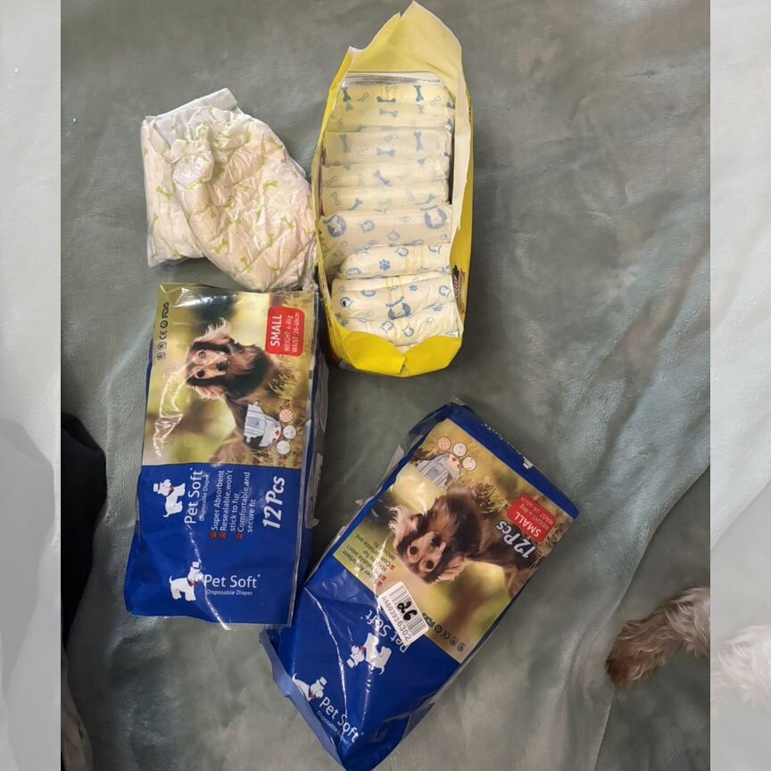 Подгузники для собак xs/s