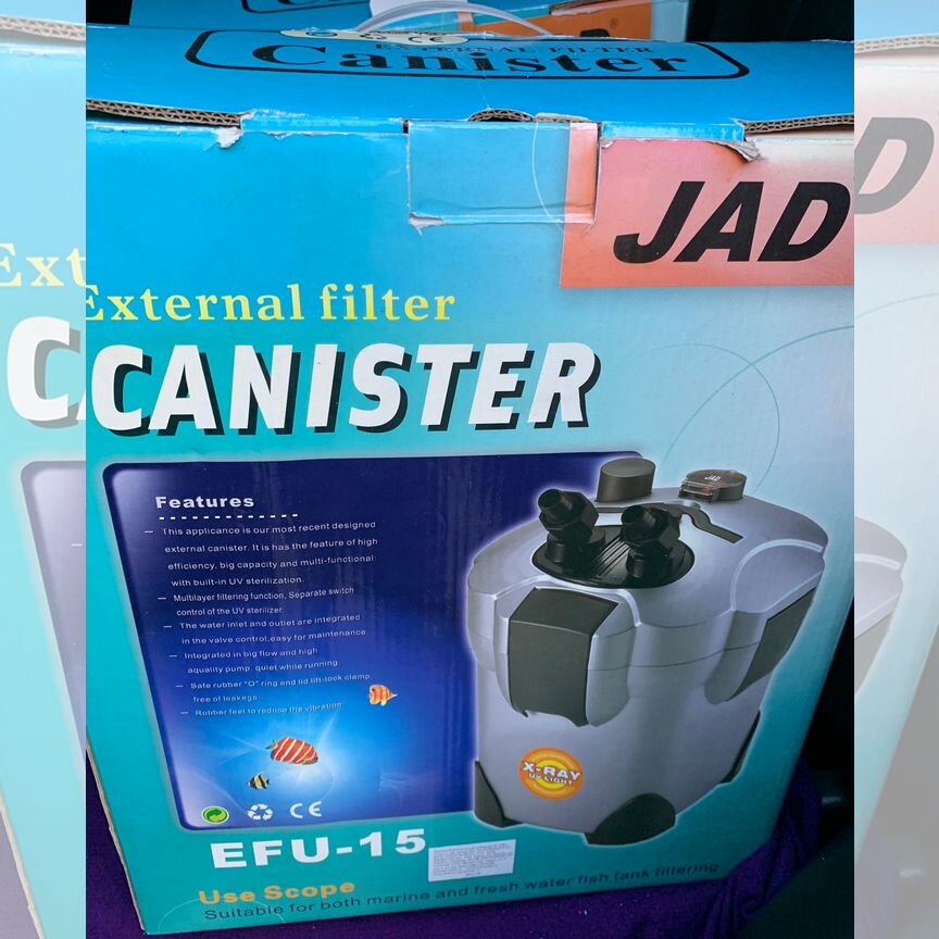 Фильтр для аквариума JAD EFU-15