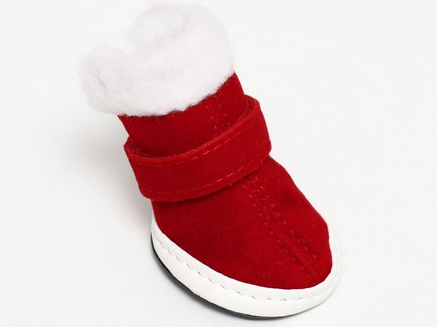 Ботинки для собак и кошек "Кристмес"