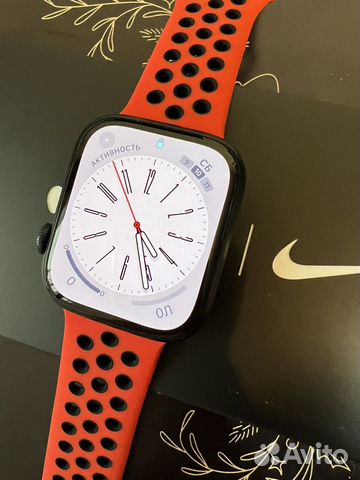 Часы apple watch 7 45 mm nike купить в Москве | Личные вещи | Авито