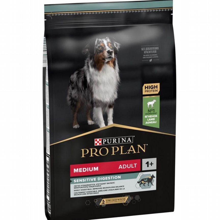 Корм для собак pro plan medium 7 кг