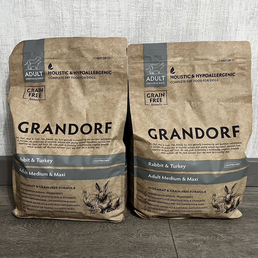 Корм для собак grandorf 3 кг до 21.05.25
