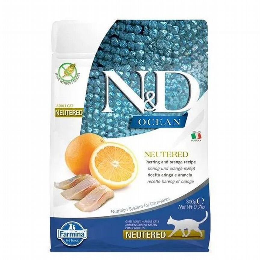 Farmina Ocean neutered для кошек 300 грамм