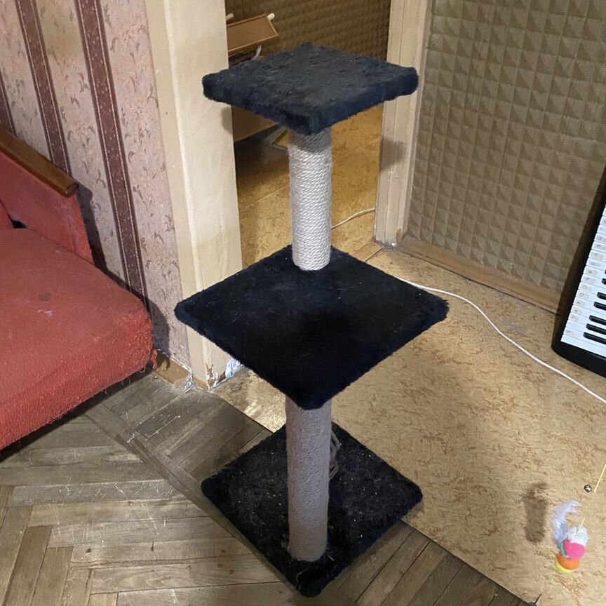 Когтеточка для кошек лежанка игрушка для котов