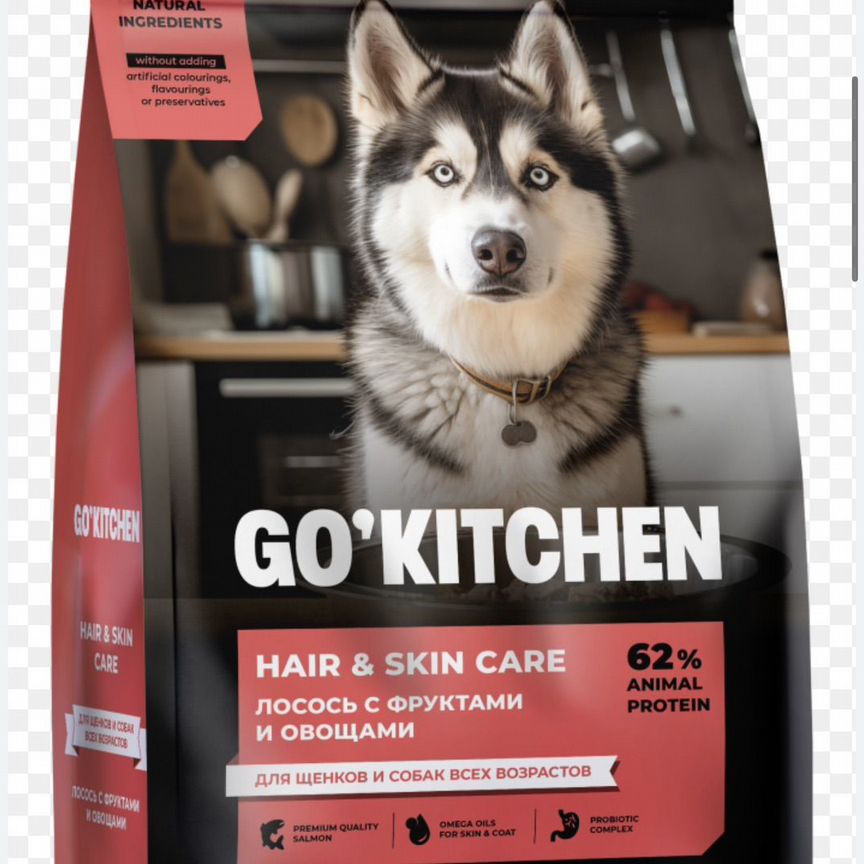 Корм для собак GO kitchen лосось 5kg