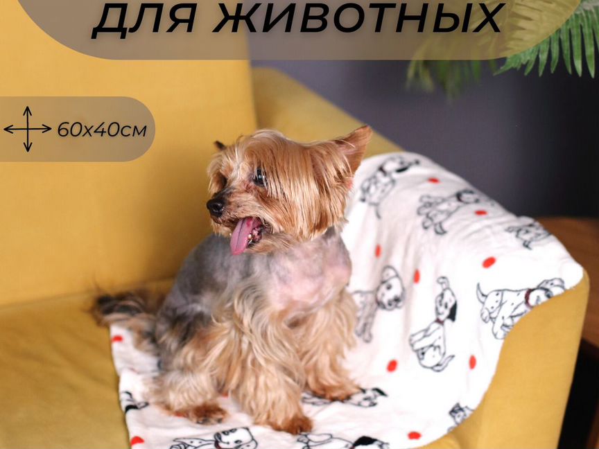 Плед для собак и кошек 40х60