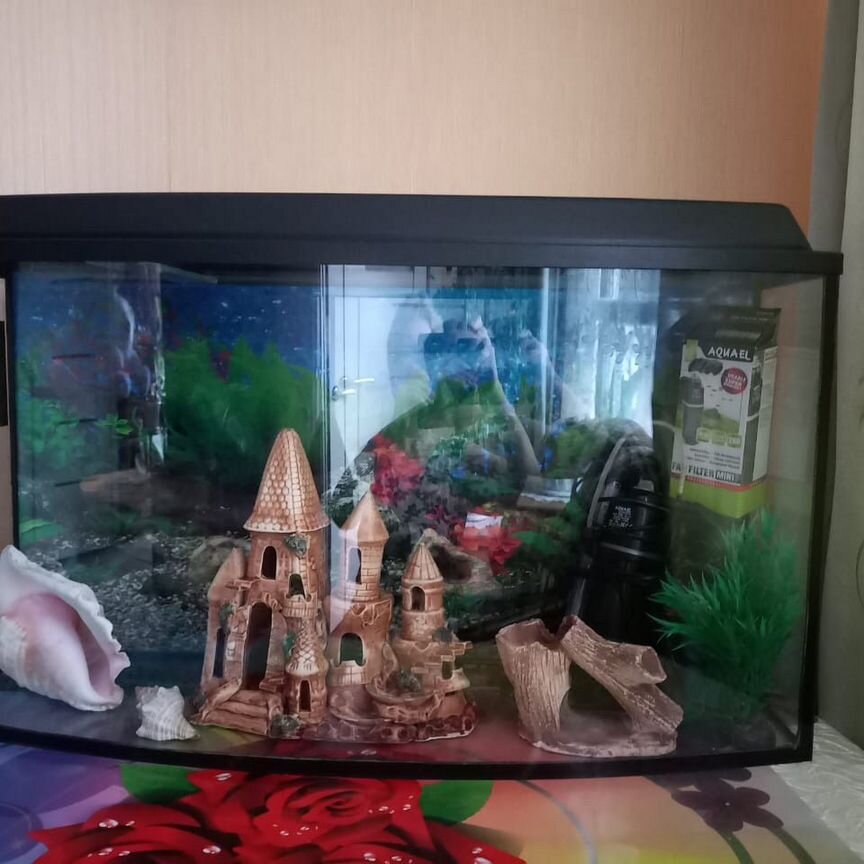 Аквариум 120 литров с подсветкой