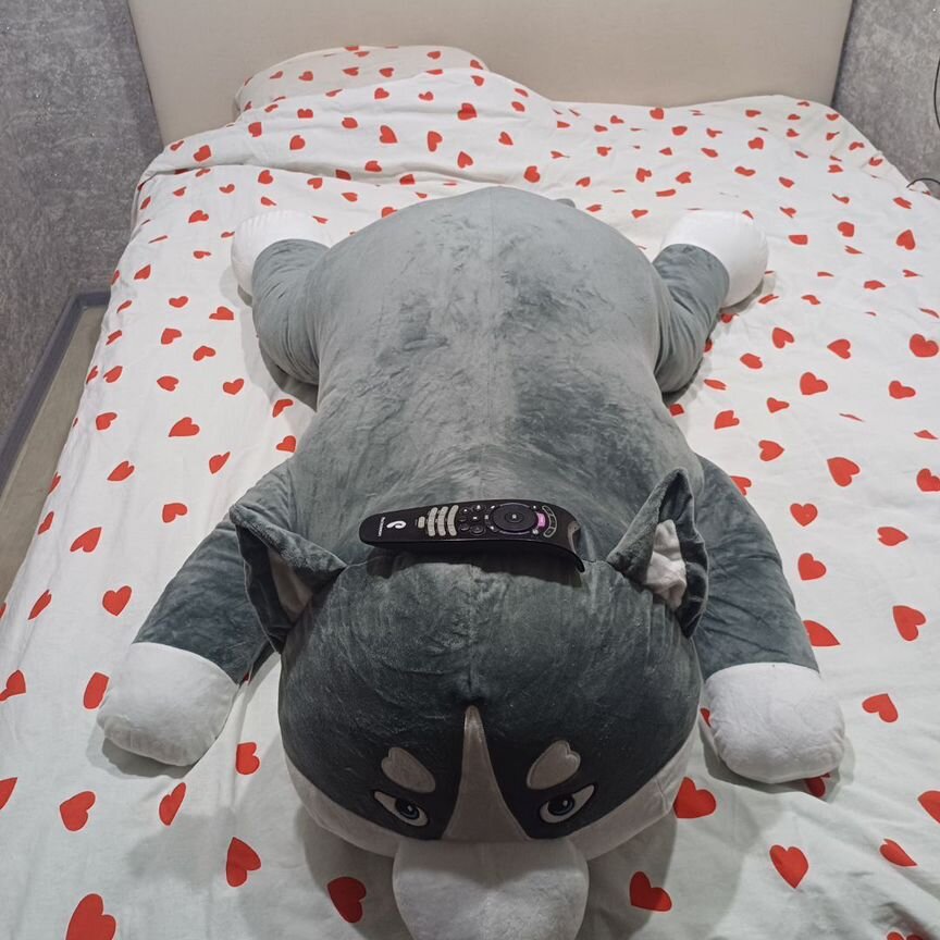 Плюшевый пес хаски