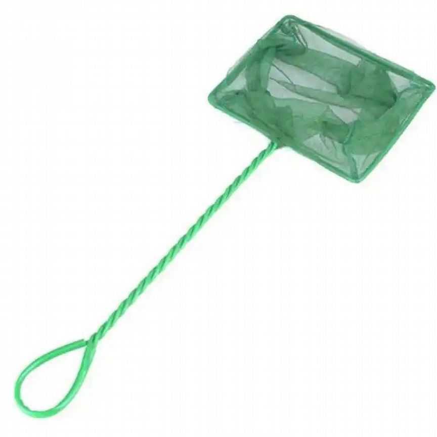 Зеленый аквариумный сачок 11х8,5см