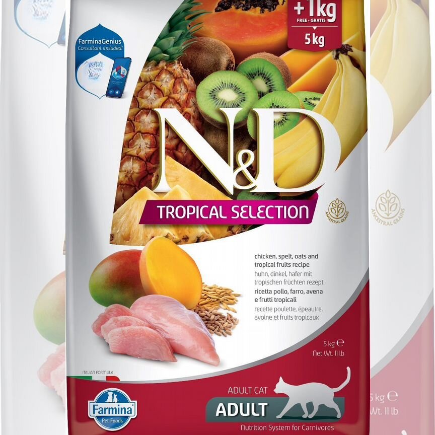 Сухой корм для взрослых кошек Farmina N&D 5кг