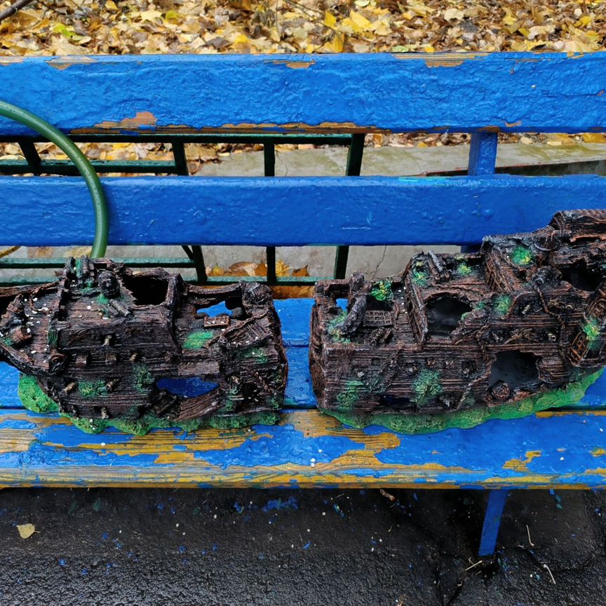 Корабль в аквариуи