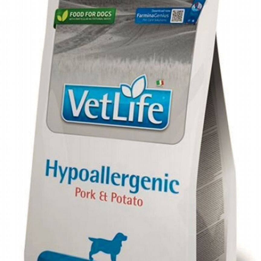 Корм для собак farmina vet life gippoallergic