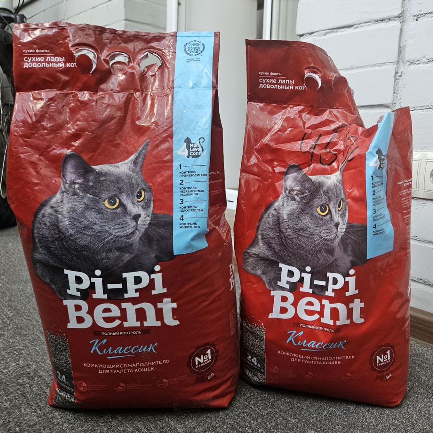 Наполнитель pipi bent 10кг 5кг