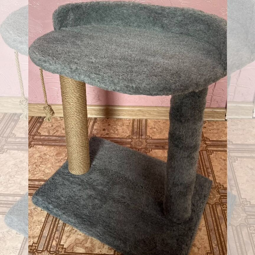 Когтеточка для кошек с лежанкой Новая