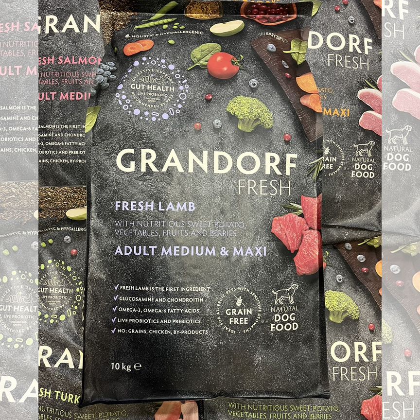 Grandorf Fresh корм для собак 10кг Бельгия