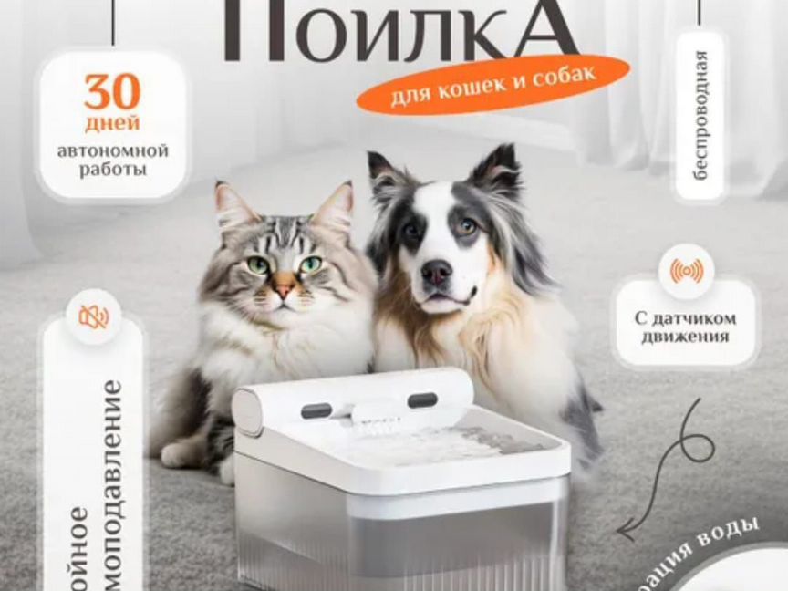 Питьевой фонтан для кошек и собак