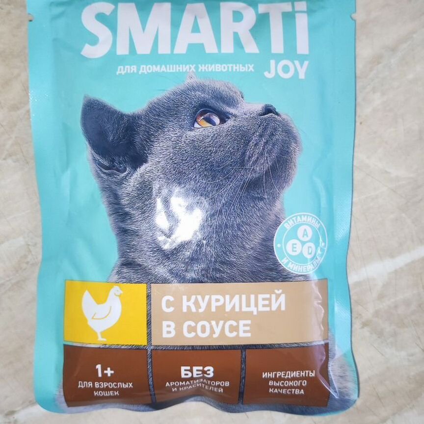 Влажный корм для кошек SmartiJoy