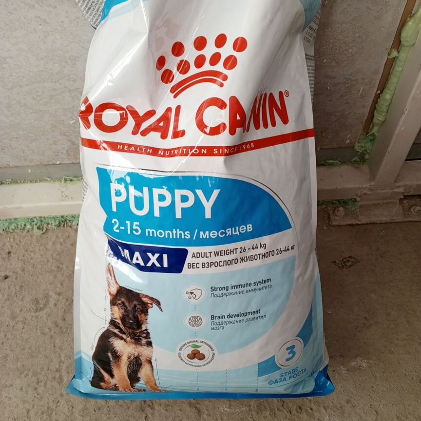 Корм для собак royal canin puppy maxi