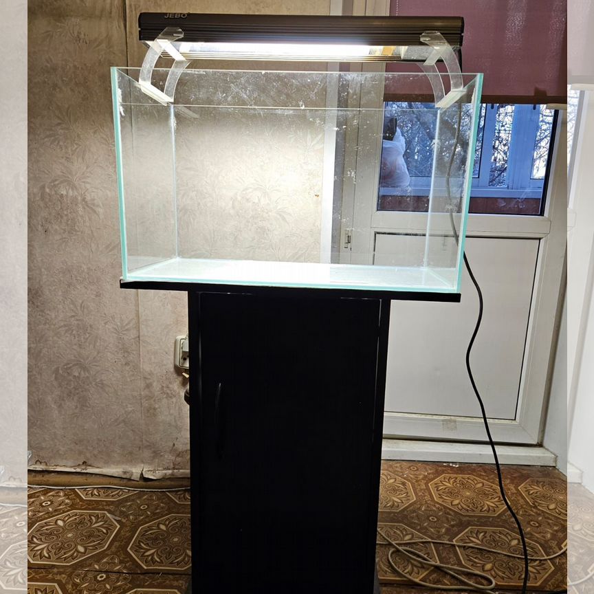 Аквариум 60 л с тумбой, светом, фильтром, декораци