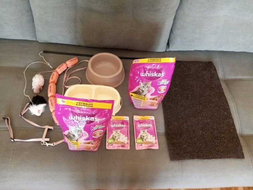 Продам миски,корм,игрушки,поводок,когтеточка
