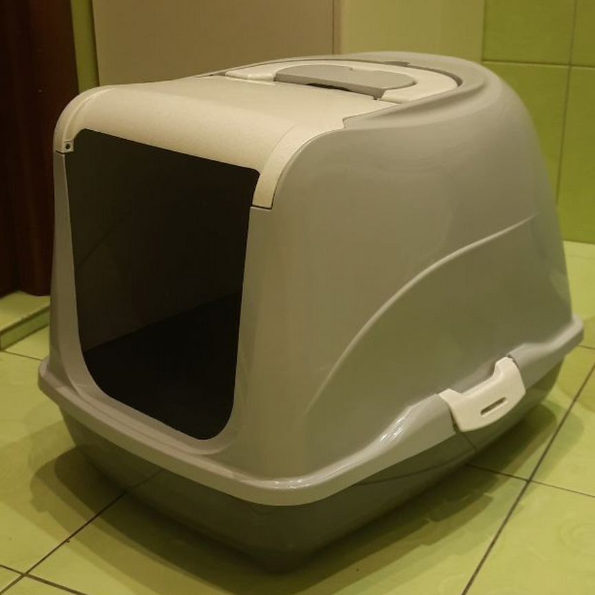 Закрытый лоток для кошек большой