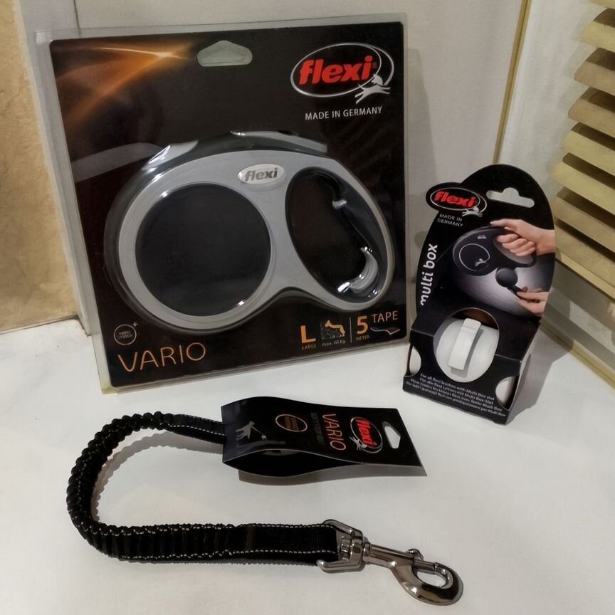 Рулетка Flexi Vario Варио L 60кг Поводок Новый