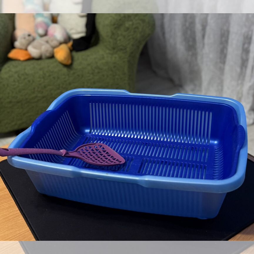 Лоток и миски для кошек