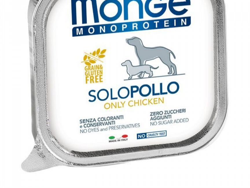 Monge Dog Monoprotein Solo для собак паштет