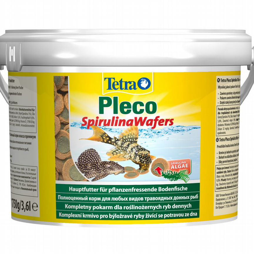 TetraPleco Spirulina Wafers корм для сомов крупны