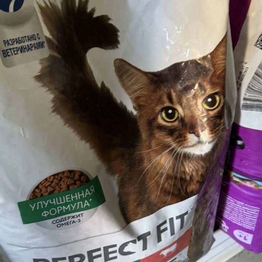 Корм для кошек perfect fit 10 кг новый