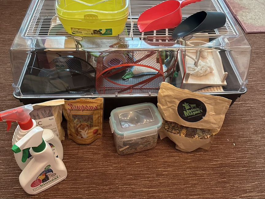 Комплект Клетка Duna Multy (71х46) для грызунов