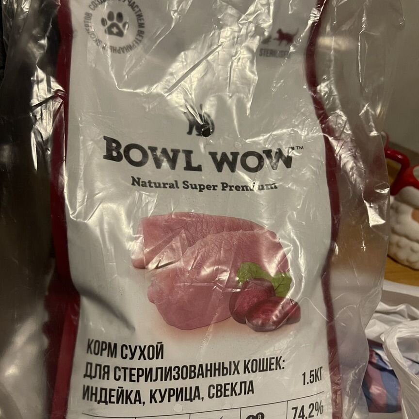 Корм bowl WOW для стерилизованных кошек