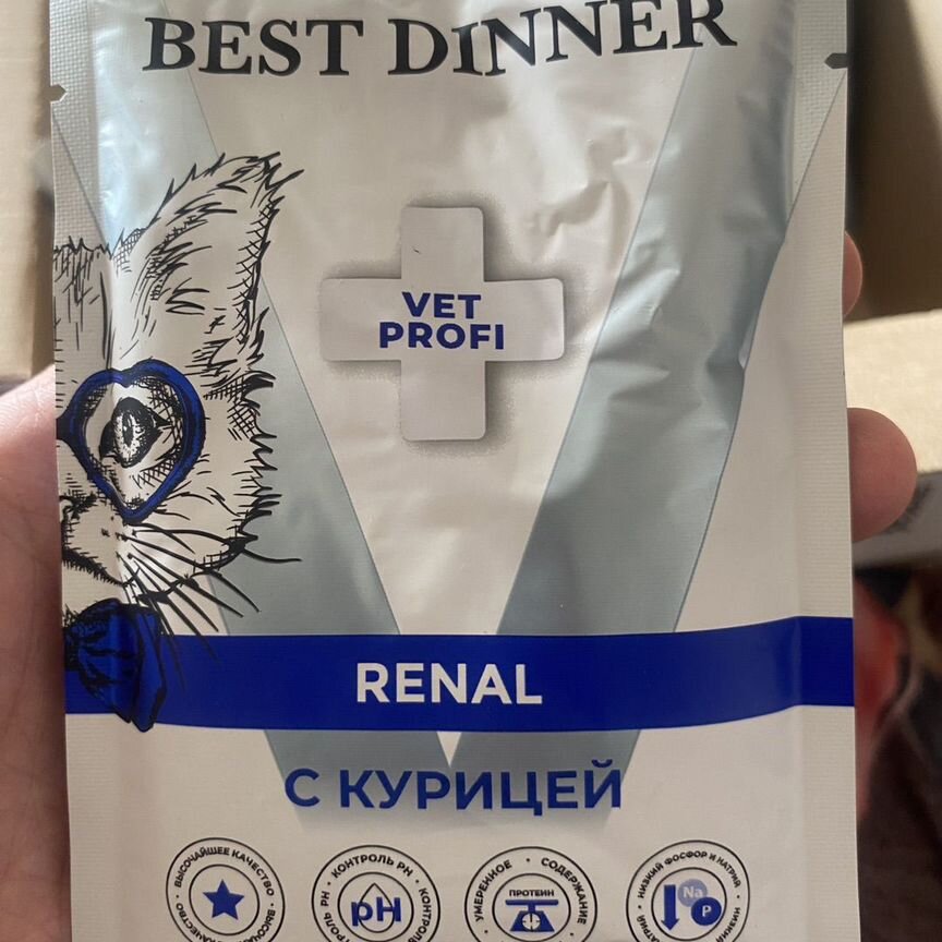 Best dinner renal корм для кошек 40шт