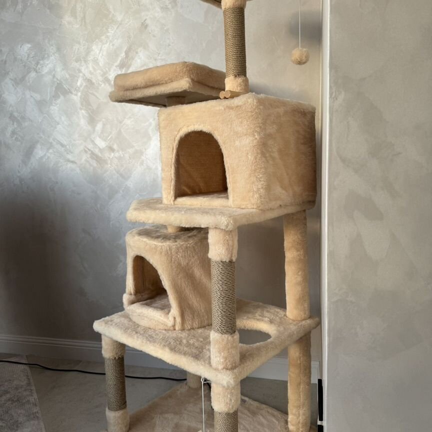 Когтеточка домик для кошки новая