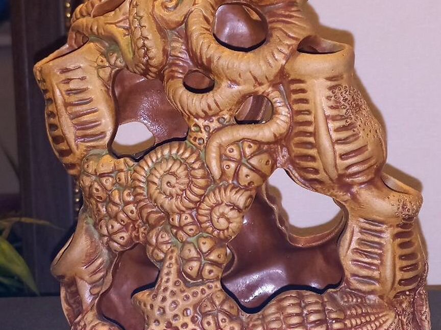 Грот Осьминог для аквариума