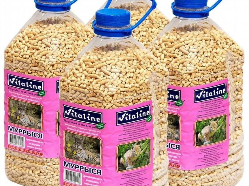 За 4 шт. Vitaline Муррыся 4.5 л/3 кг *4 шт