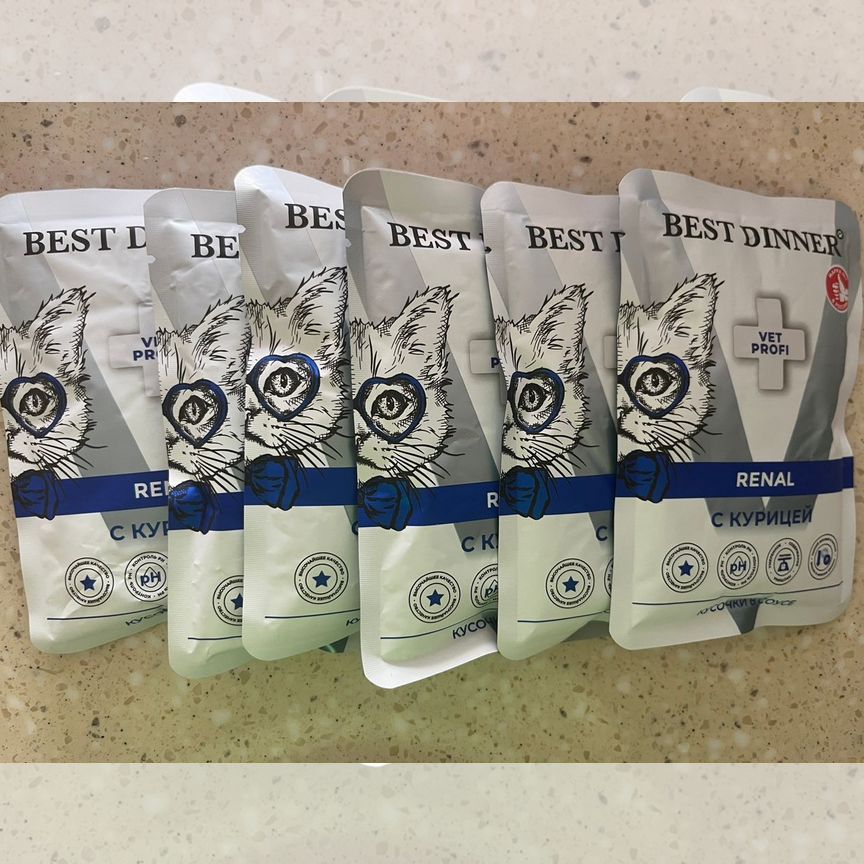 Best Dinner renal для кошек влажный корм, Курица