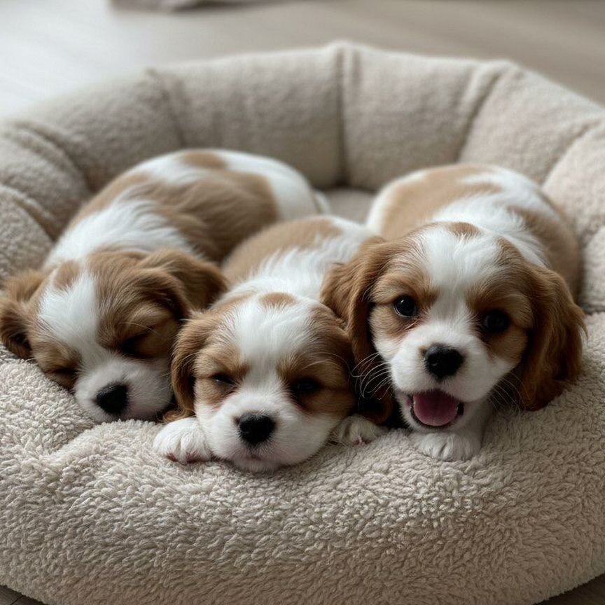 Кавалер кинг-чарльз-спаниель, щенок