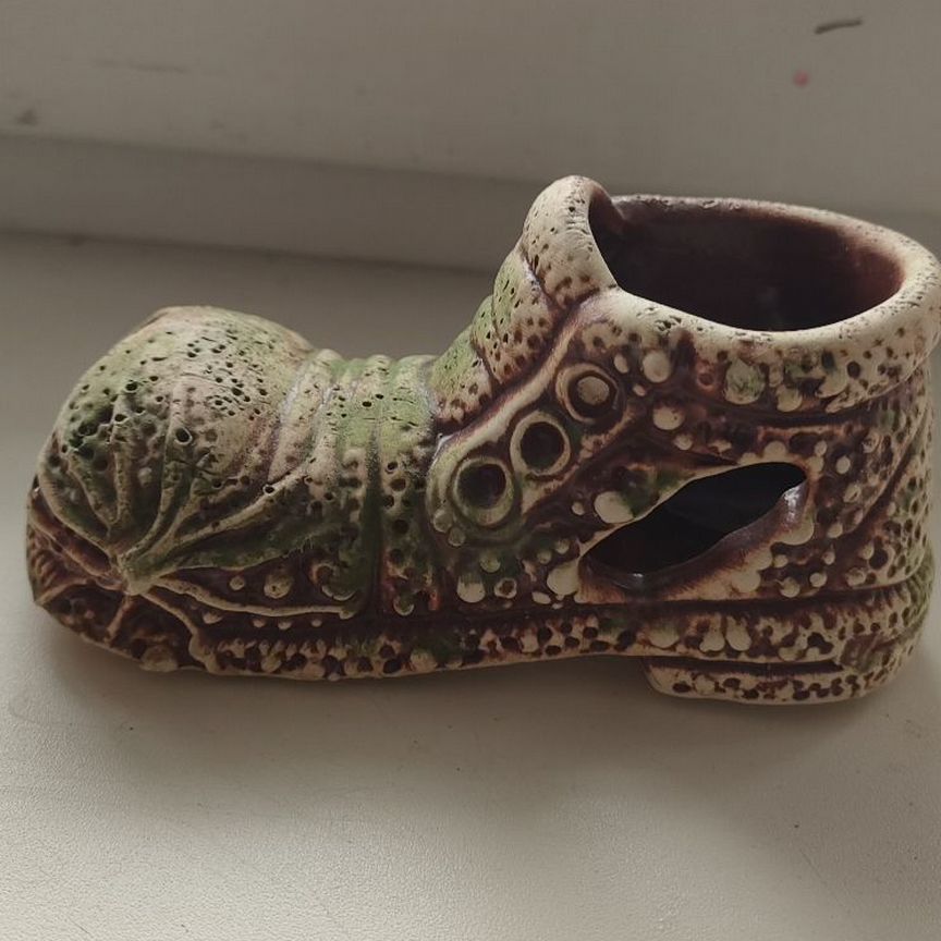 Керамический башмак для аквариума, средний