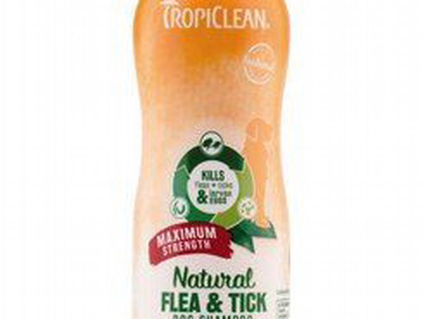 Tropiclean шампунь для собак от блох и клещей