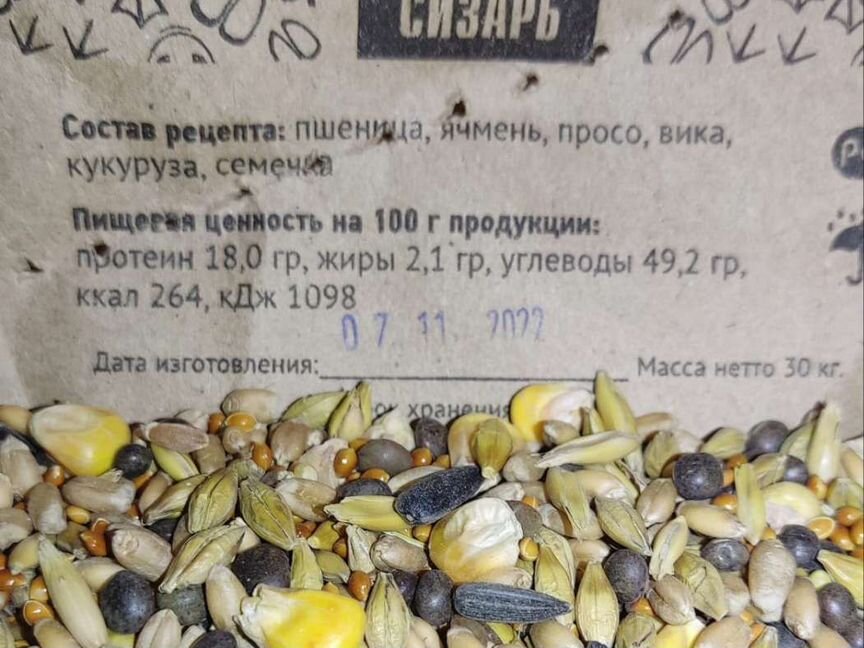 Корм для голубей