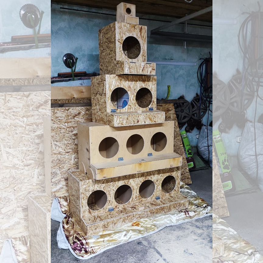 Гнездо для кур 4,3,2,1 секция