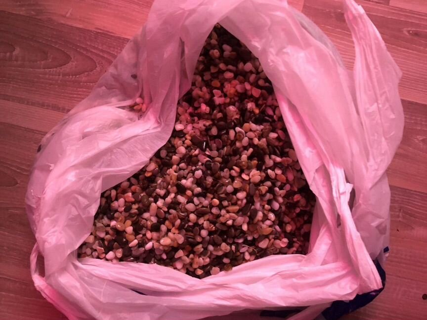 Пакет камушков для аквариума в форме сердчка
